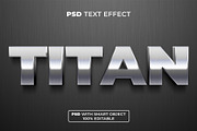 Silver Titanium Text Effect Style, a Layer Style Add-On by Mockmenot