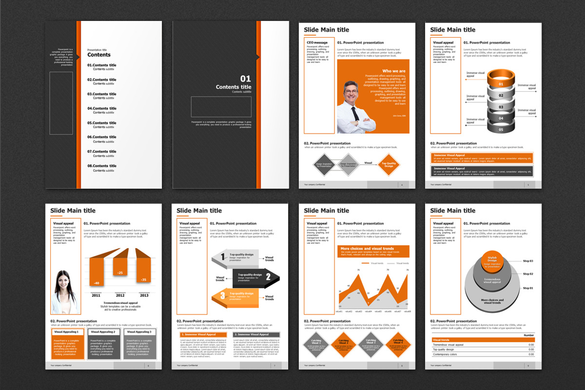 Modern Design Vertical Template, a Presentation Template by GoodPello