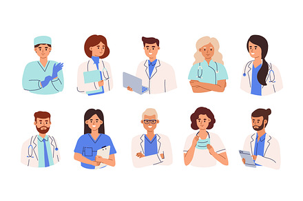 Nurses and Doctors Medical Clipart| Digital Download | Creative Market