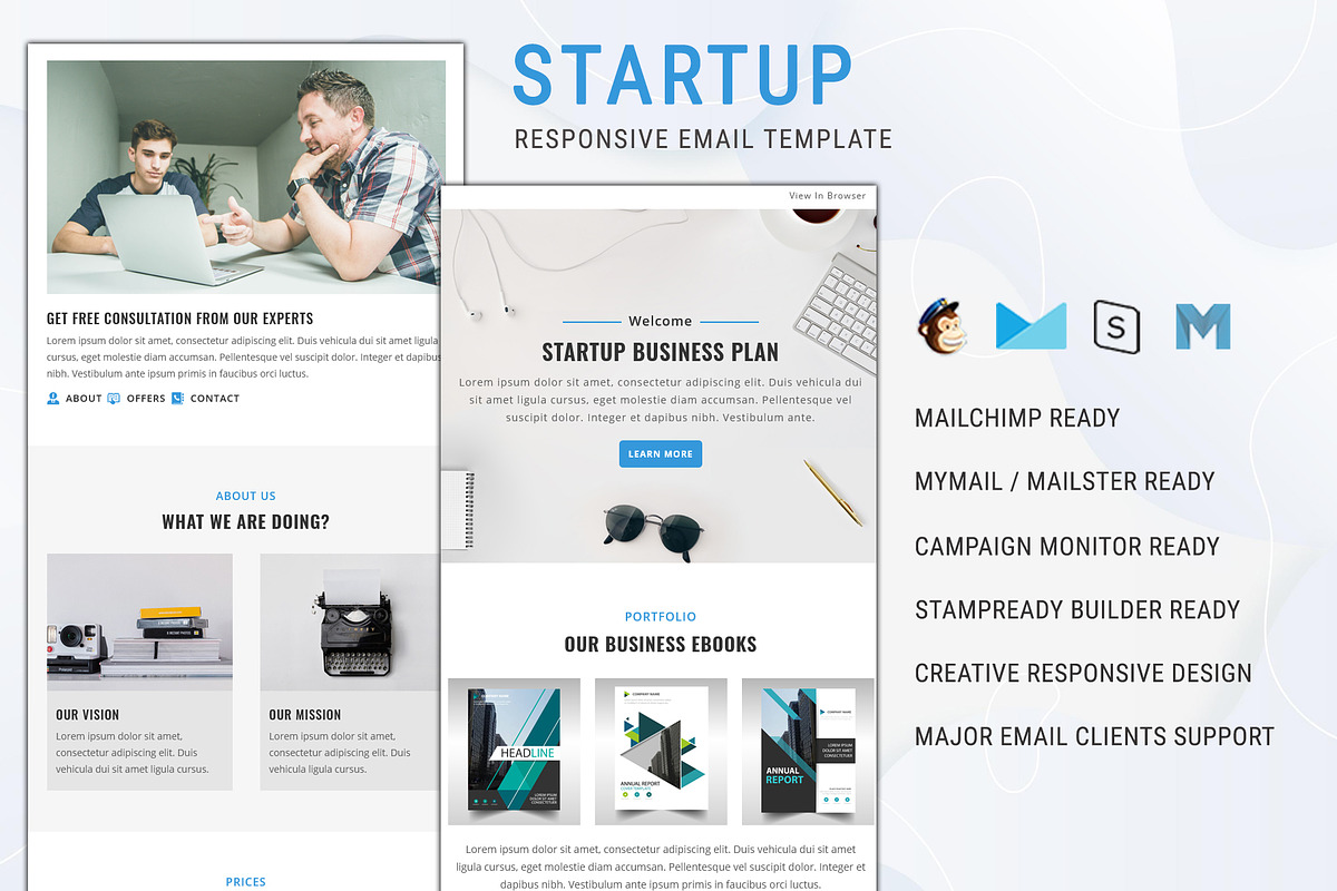 Startup - Email Template, an Email Template by Pennyblack Templates