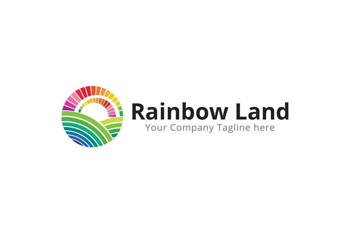 Rainbow Land Logo Design Template, a Branding & Logo Template by Shahjhan
