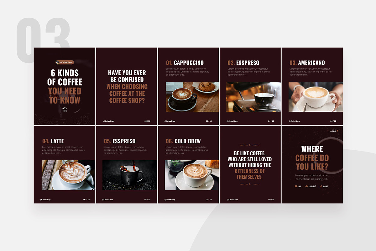Coffee Instagram Carousel