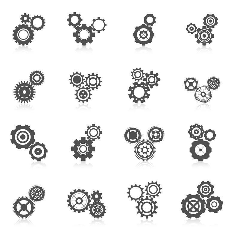 Cog wheel icon set | Icons ~ Creative Market