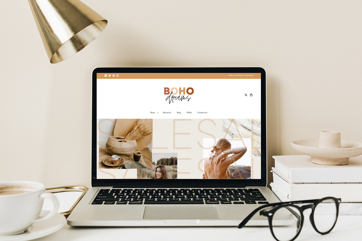 Canva Website Banners | Boho Love, a Websites & App Template by Easy ...
