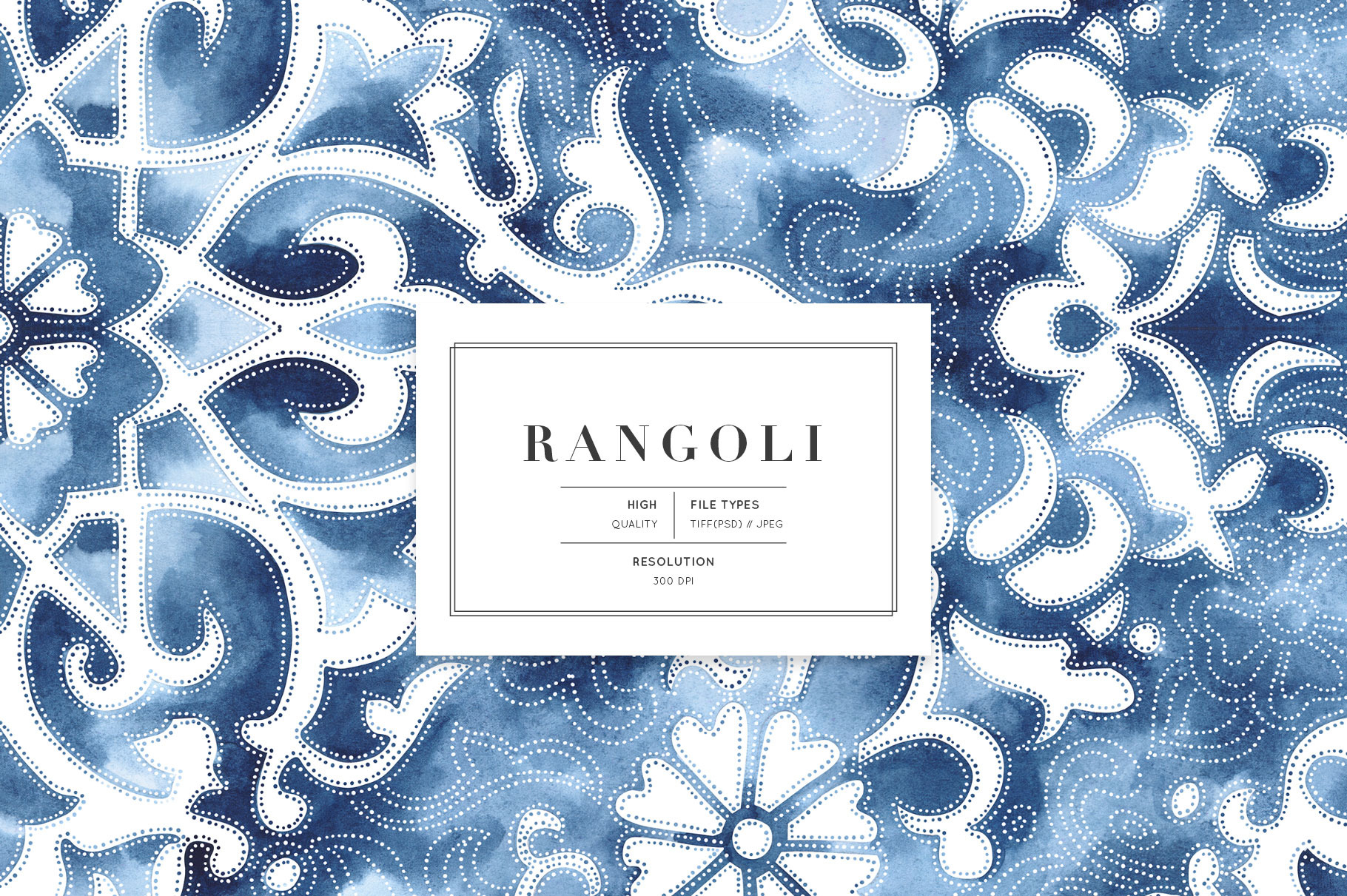 Rangoli, watercolour Print Patterns., a Pattern Graphic by TSTUDIO ...
