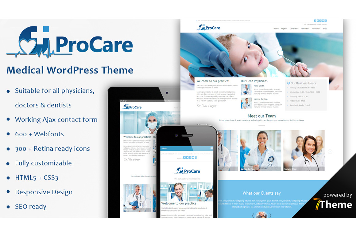 Procare - Medical WordPress Theme, a WordPress Template by 7Theme