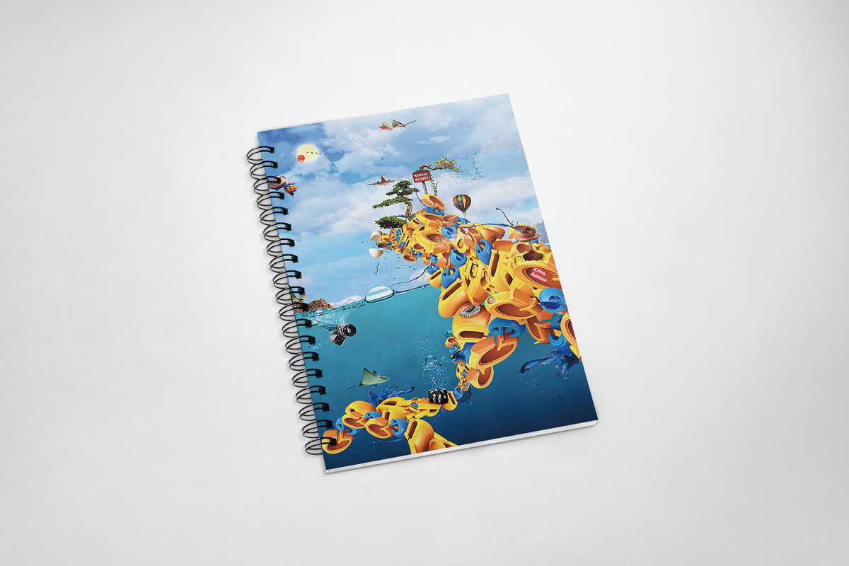 A5 Notebook Mock-Up, a Print Template by Rafael Oliveira