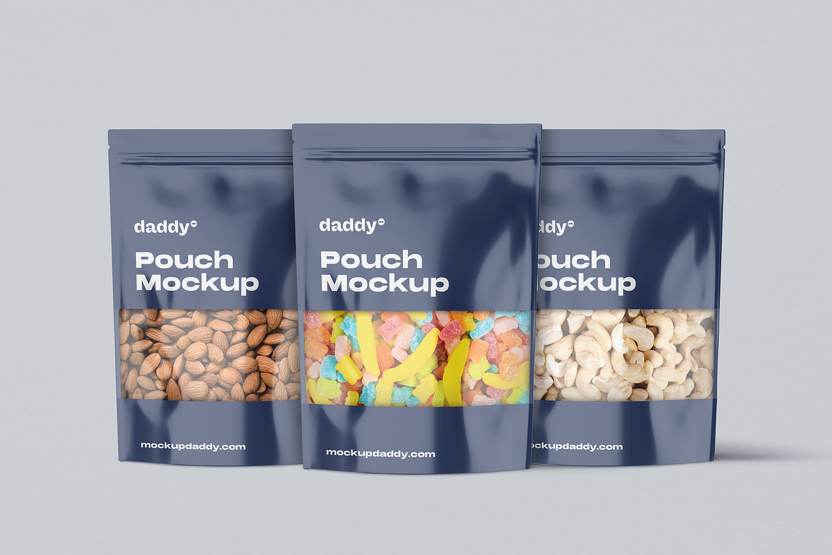 Pouch/Bag with Clear Window Mockup, a Packaging Mockup by Mockupdaddy