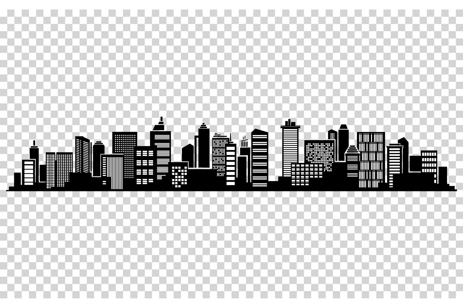 Vector city silhouette, a Work Illustration by the8monkey