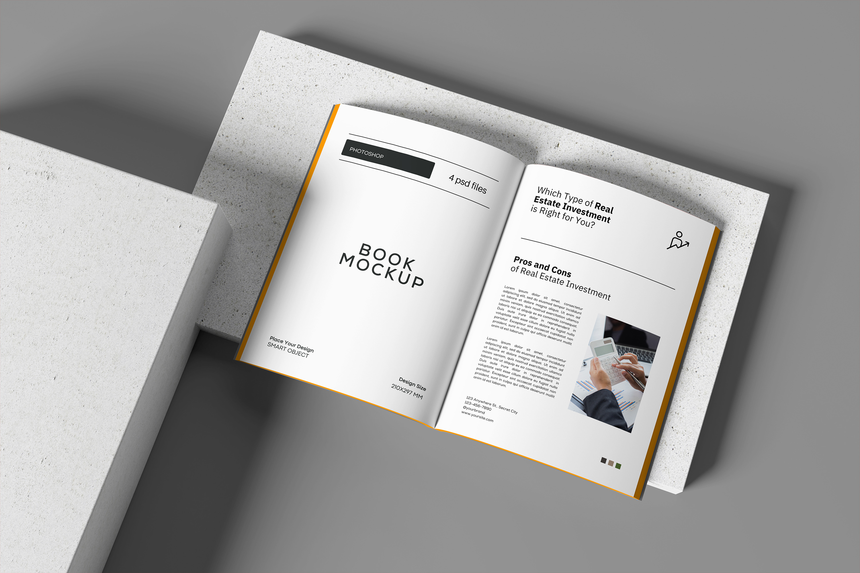 Book Mockup, a Books & Magazine Mockup by getproject