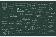 Complex math calculations with chalk | Graphic Objects ~ Creative Market