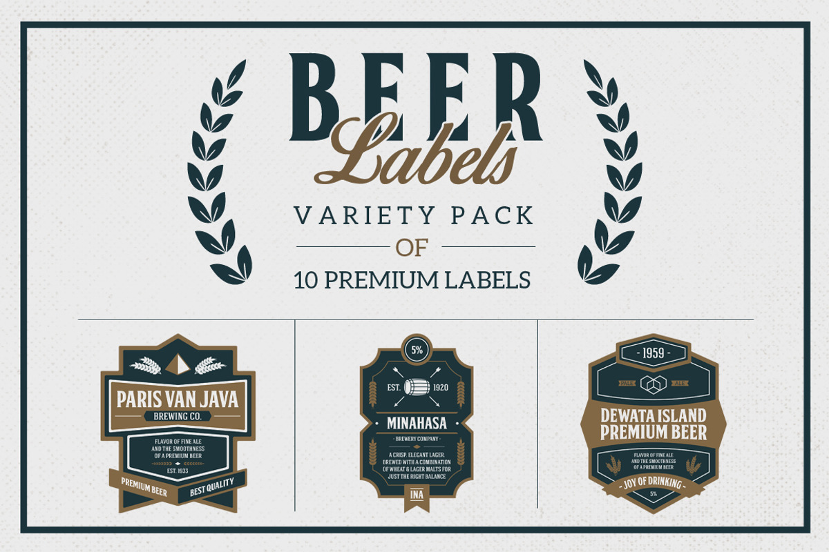 Premium Beer Labels, a Branding & Logo Template by Rich Graphic