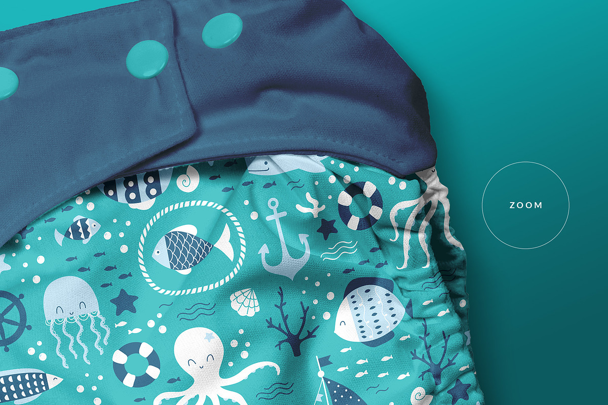 Reusable Cloth Diaper Mockup, a Product Mockup by Designertale