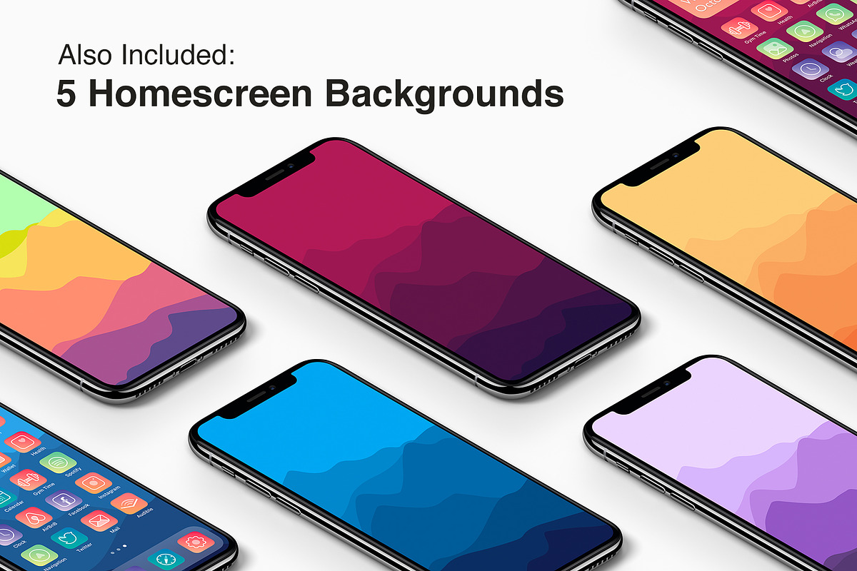 iOS 14 Gradient App Icons & Extras, a Wallpaper Graphic by amber&ink