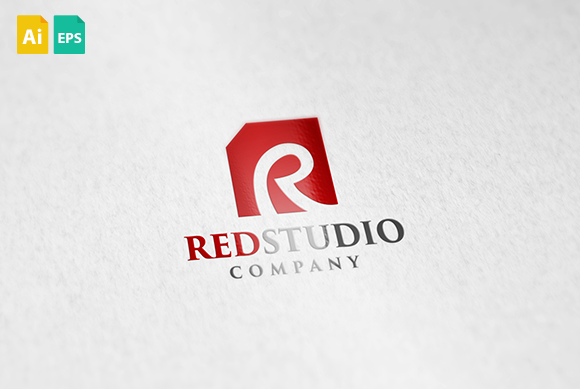 RedStudio Logo, a Branding & Logo Template by Schneider Design Store