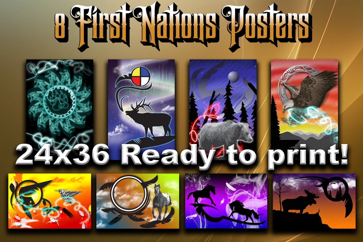 High Res. First Nations Posters, a Graphic by Camerons Creations ...
