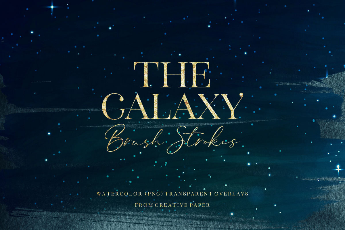 Galaxy Watercolor Brush Strokes Png, an Object Graphic by by creative ...