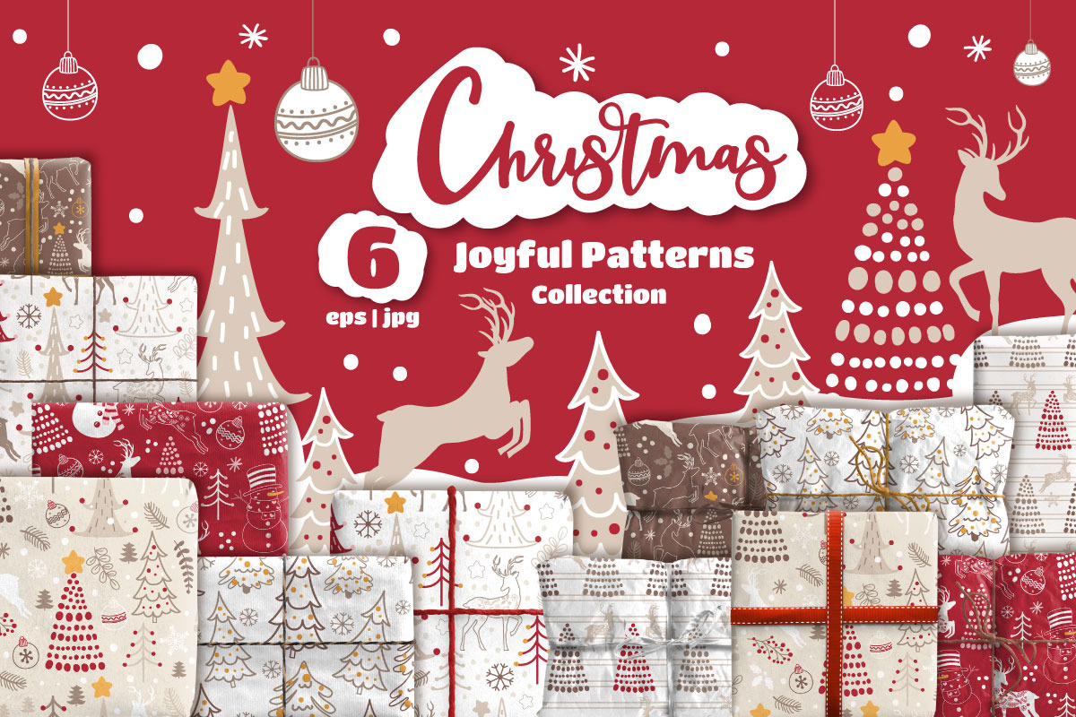 Winter & Christmas Pattern Pack | Creative Market