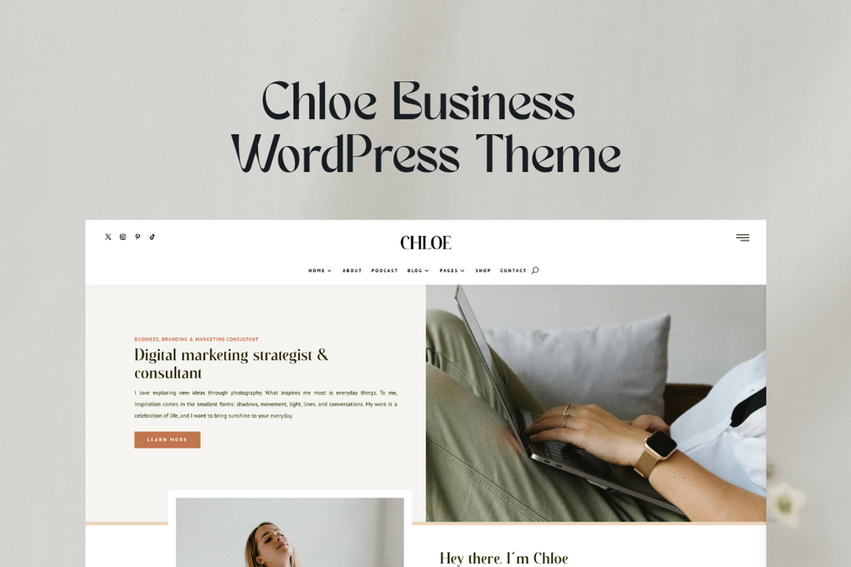 Coaching WordPress Theme Chloe