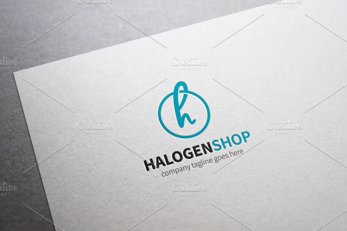 Halogen Shop Letter H Logo, a Branding & Logo Template by XpertgraphicD