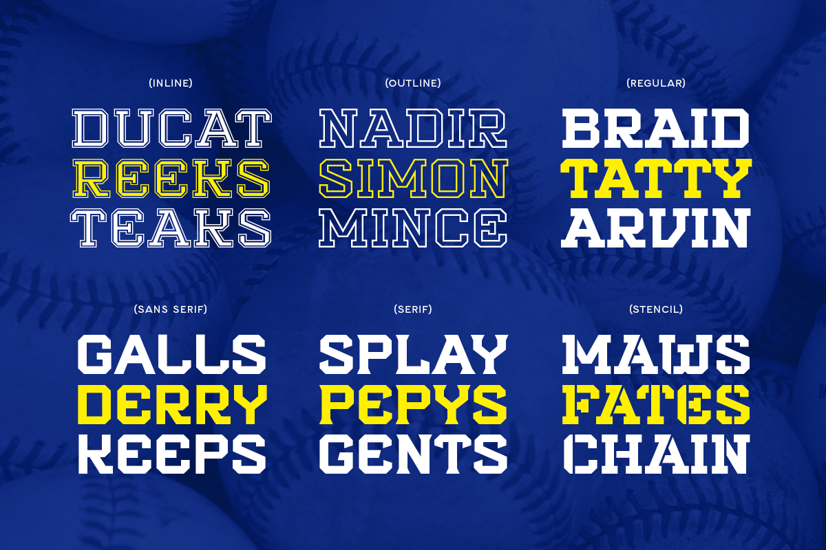 New Varsity - Baseball Font Family