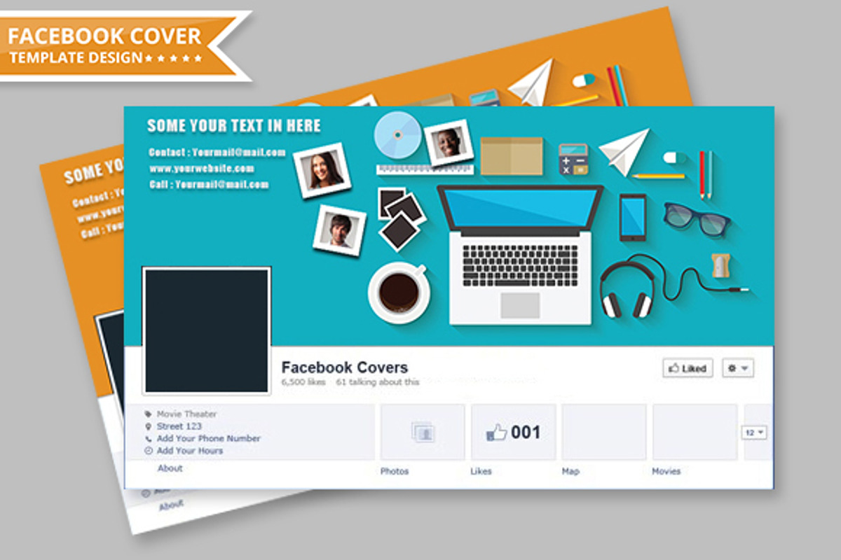 Facebook Cover Design, an iPhone Mockup by The Craftsman