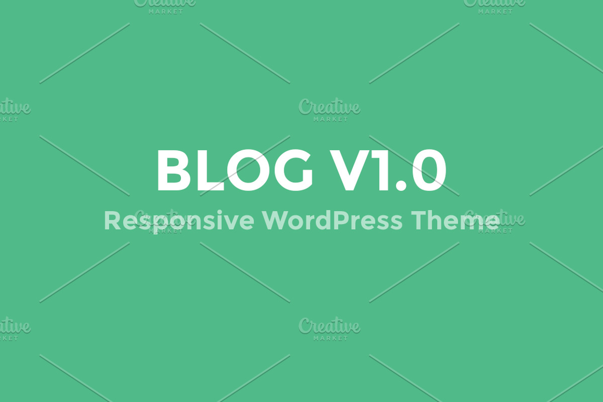 Blog V1.0, a WordPress Template by Marko Banovic