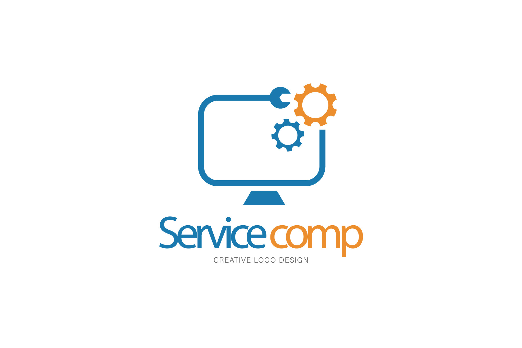 computer service logos, a Branding & Logo Template by Logocreative