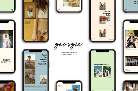 Pink Peach Retro Instagram Icons, a Social Media Template by Summit Avenue