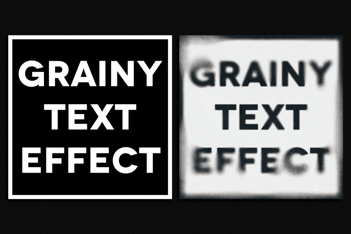 Grainy Text Effect, an Action Add-On by Creative Supplies Co.