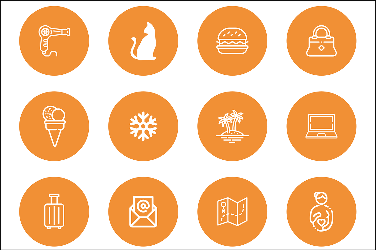 Instagram Story Highlight Icons, a Graphic by LeArt