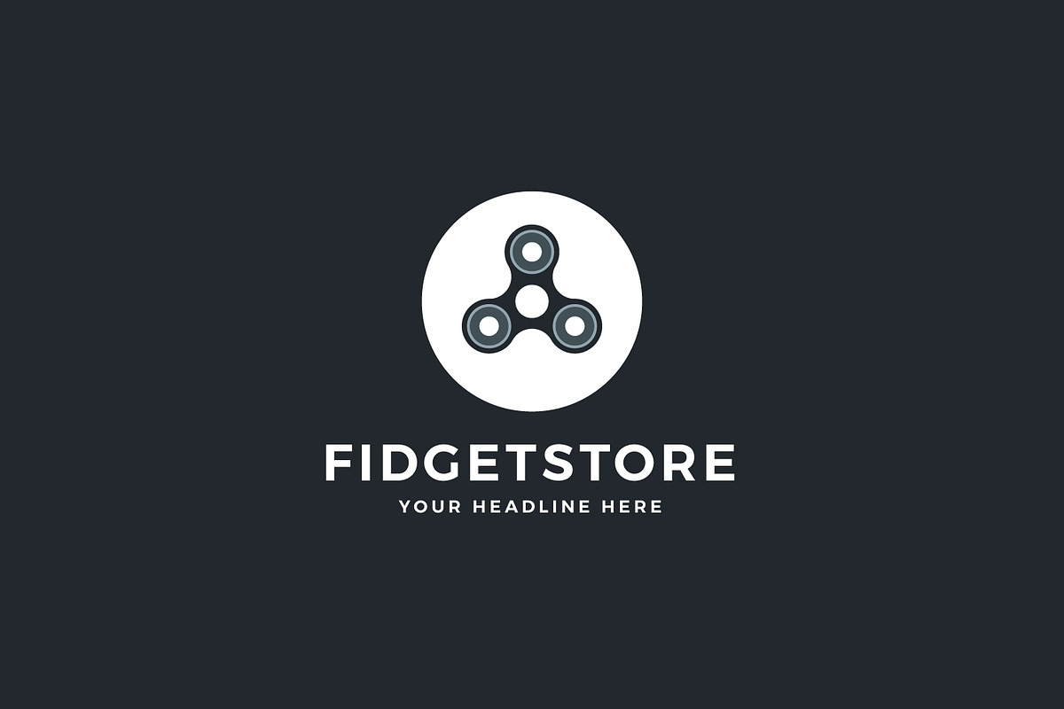 Fidget Store Logo Template, a Branding & Logo Template by PixaSquare