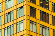 Exterior of a yellow modern building featuring building, modern, and ...