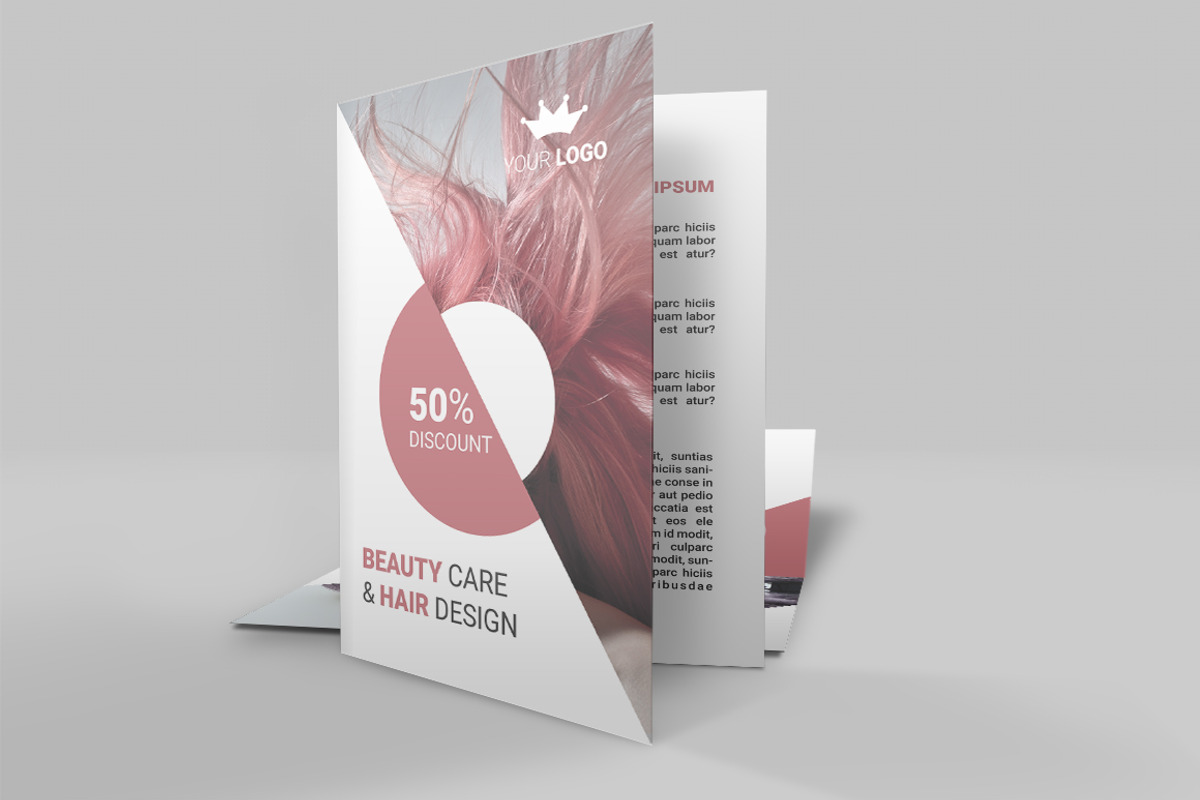 Hair Style Bi-Fold Brochure, a Brochure Template by Creatricks