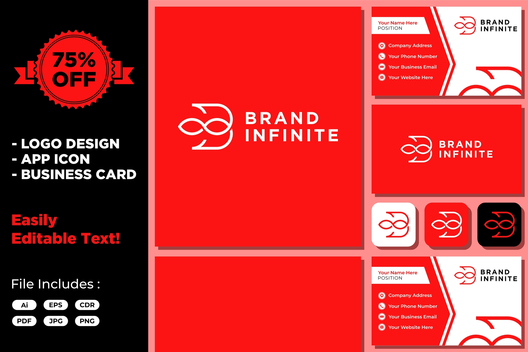 Letter B Infinity Modern Minimalist, a Branding & Logo Template by sore ...