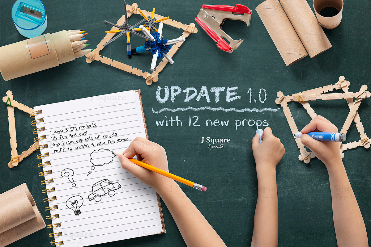 Teacher's STEM Props, a Pens & Pencil Mockup by JSquarePresents