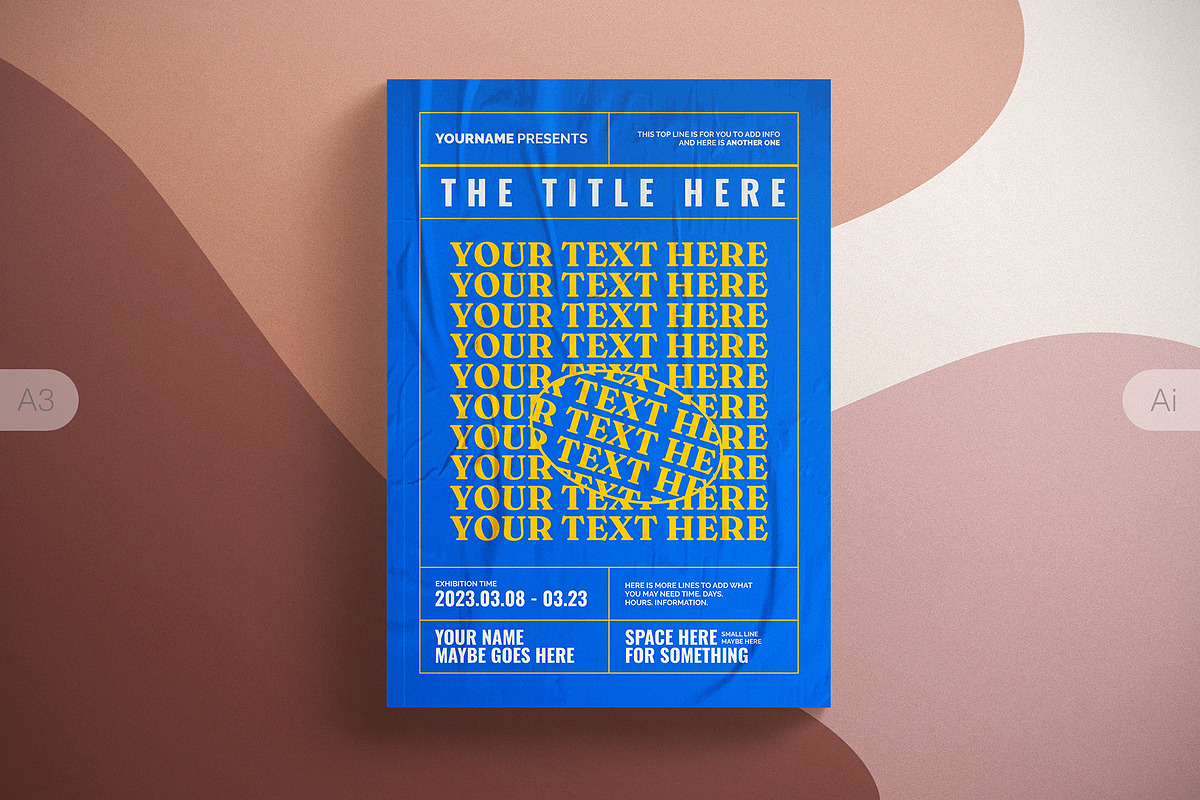10 Illustrator Posters Bundle, a Poster Template by Luuqas Design