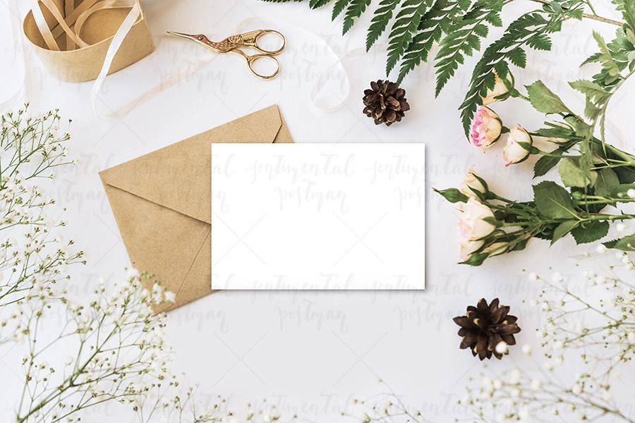 Styled vintage mockup photo, a Mockup by Sentimental postman