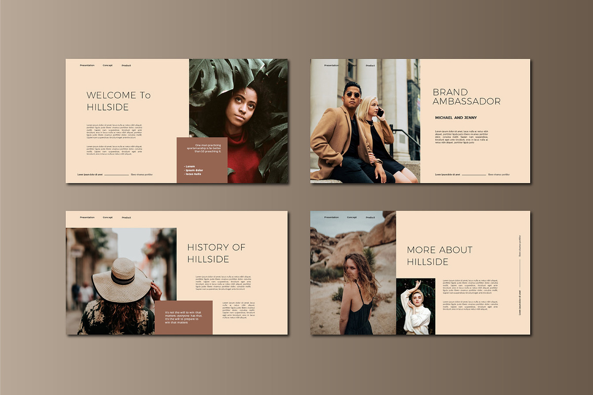 Hillside Powerpoint Template, a Presentation Template by Yo Slide