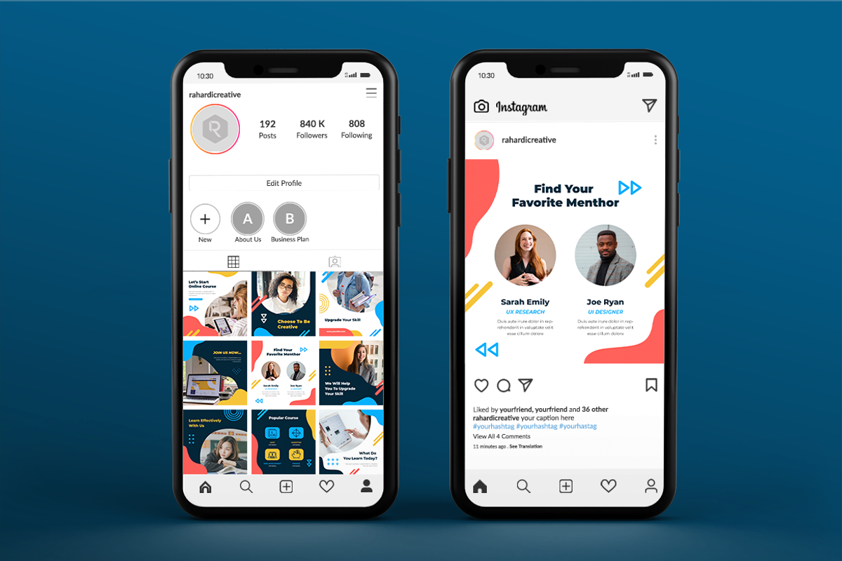 Online Course Instagram Post, a Social Media Template by Rahardi Creative