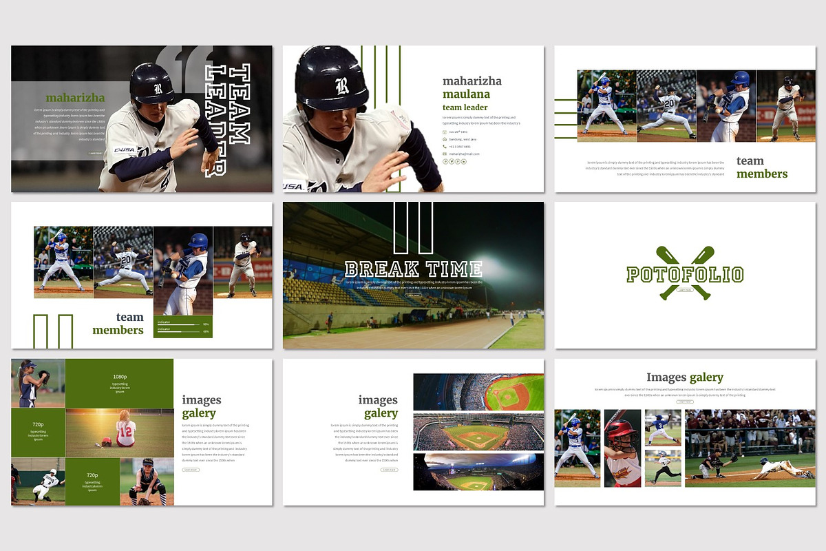 Homerun - Powerpoint Template, a Presentation Template by inspirasign