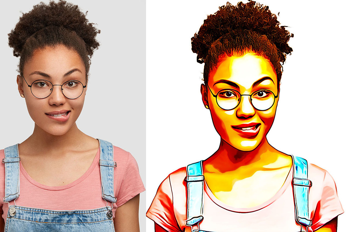 Turn Photos into a Cartoon, an Action Add-On by Photoshop Action ...