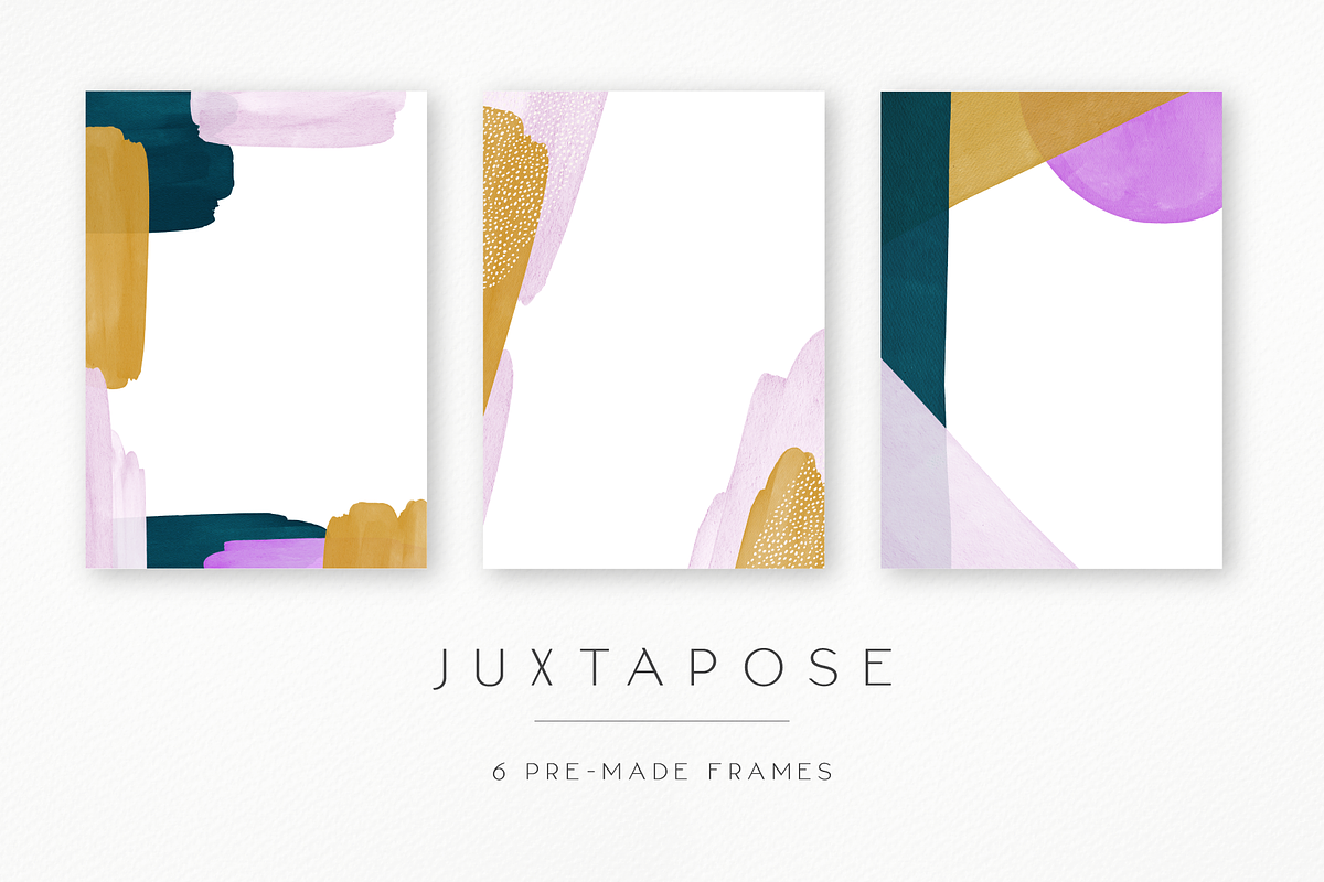 Juxtapose Abstract Shapes, a Background Graphic by West Wind Creative ...