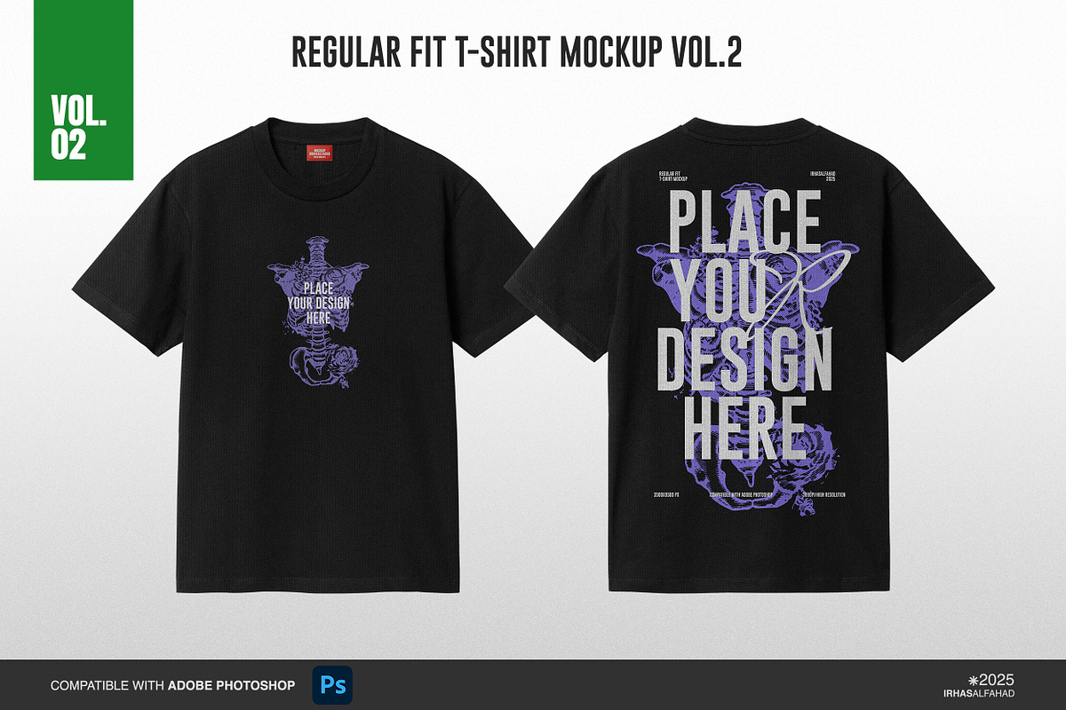 Regular Fit T-shirt Mockup Vol.2