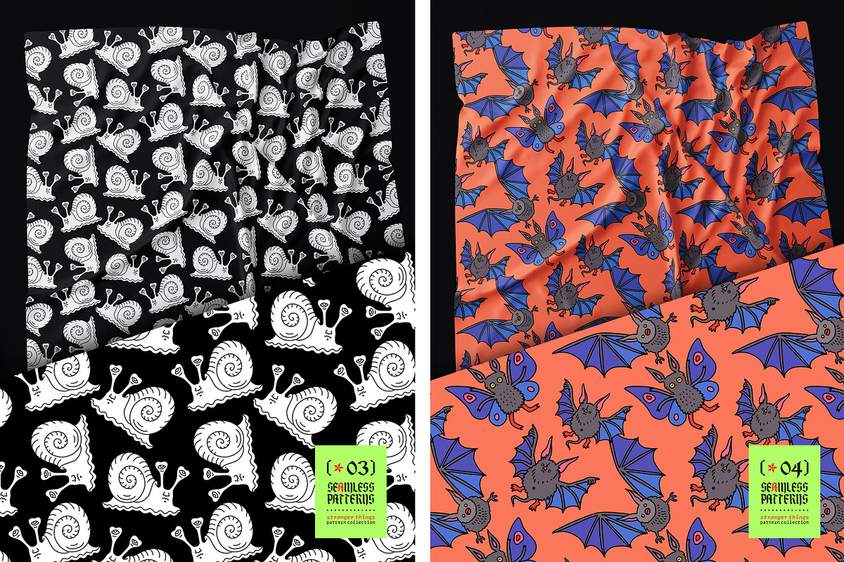 Stranger things, a Pattern Graphic by OlgaSoi007