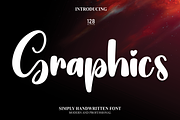 Graphics | Script Font, a Script Font by Scratchones