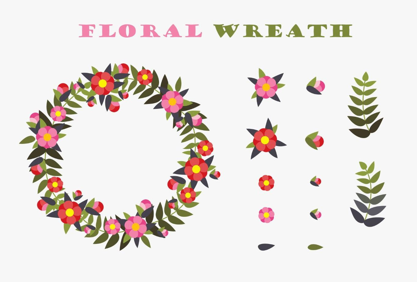 Floral Wreath, a Decorative Illustration by MalinaShop