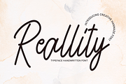 Reallity | Script Font, a Script Font by Scratchones | Creative Market