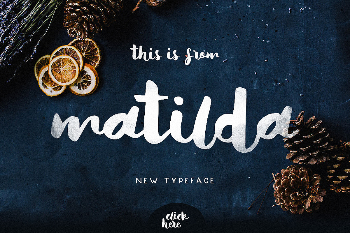 Matilda Font, a Script Font by Noe Araujo