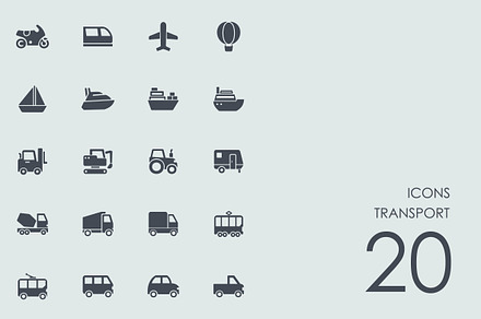 Transport icons, an Icon by Palau